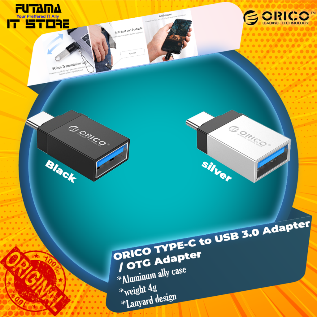 Orico Type-c To Usb3.0 Adapter – ORICO CBT-UT01-BP / CBT-UT01-SV – Futama IT Store
